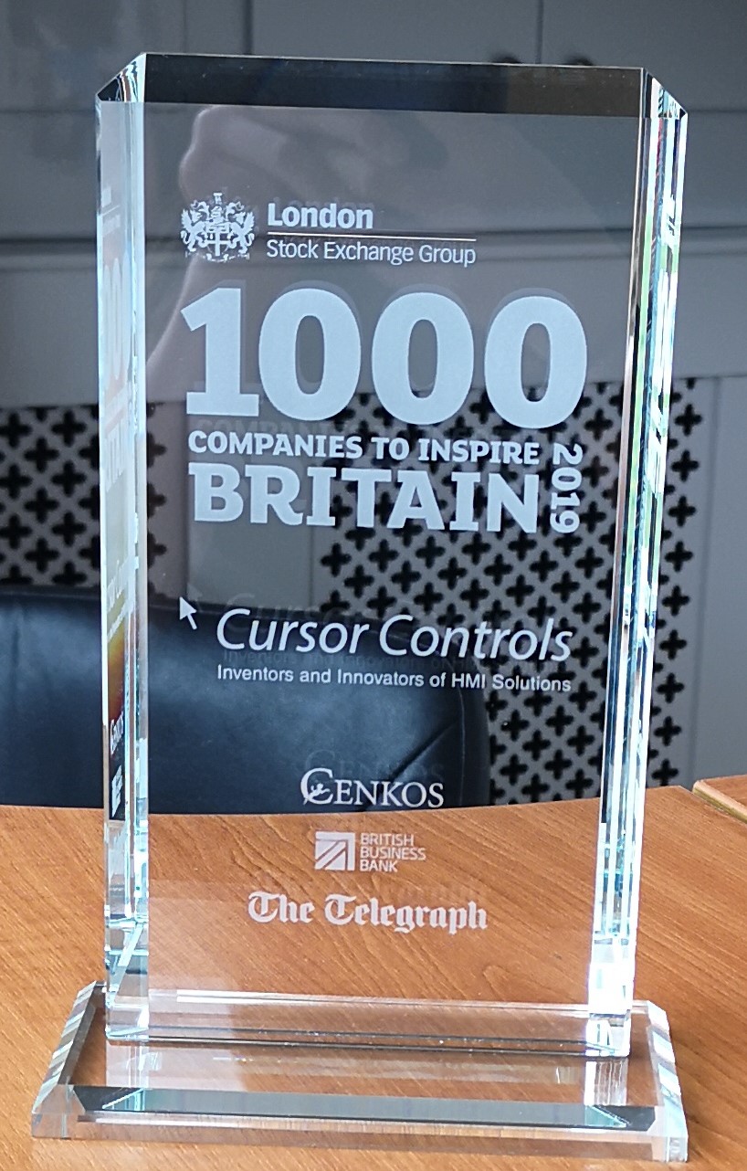 Cursor Controls is one of LSE’s 1000 Companies to Inspire Britain 2019